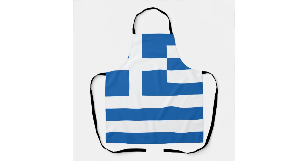 Greece Flag Apron | Zazzle
