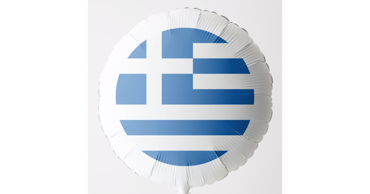 Greece flag balloon | Zazzle