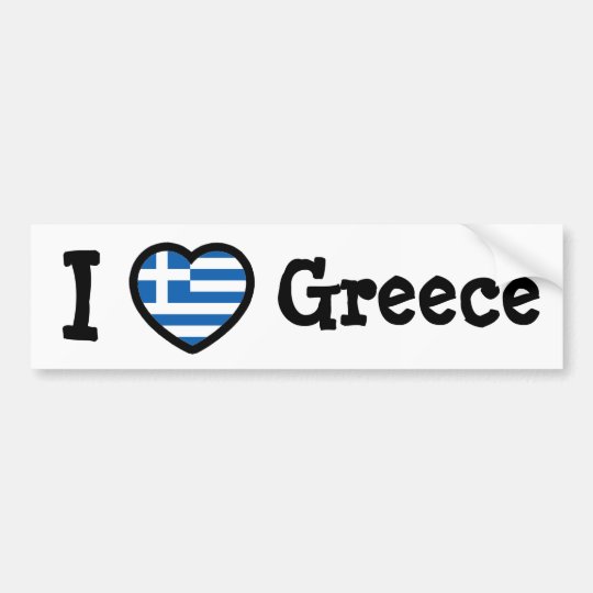 Greece Flag Bumper Sticker | Zazzle.com
