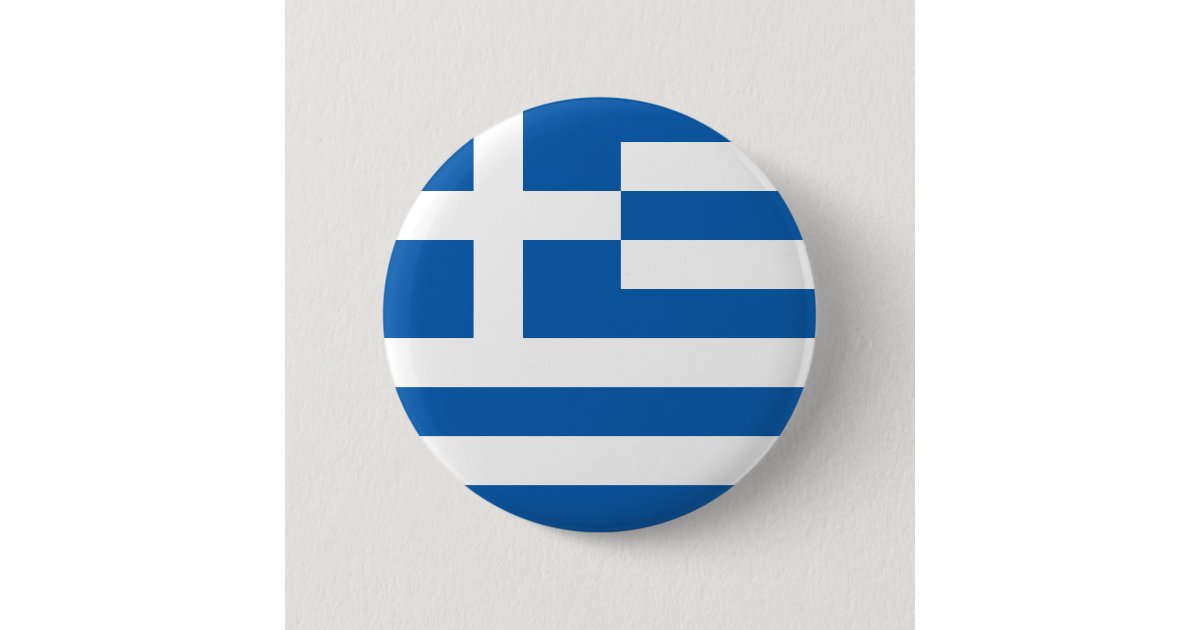 Greece Flag Button | Zazzle