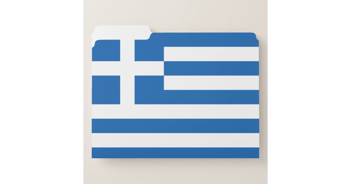 Greece flag file folder | Zazzle