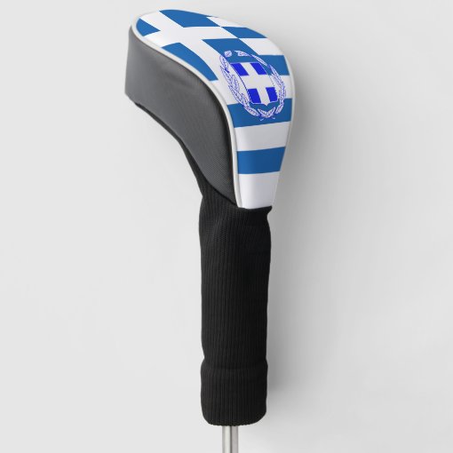 Greece flag golf head cover | Zazzle