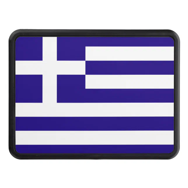 Greece Flag Hitch Cover | Zazzle