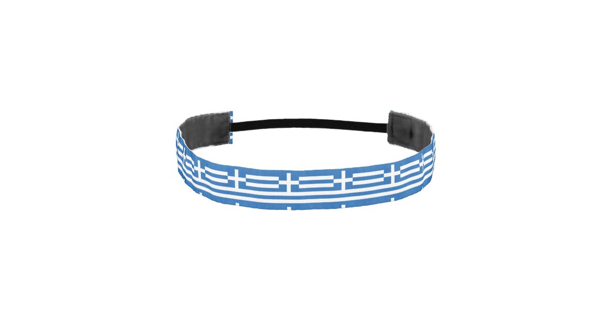 Greece flag Non-Slip Headbands | Zazzle
