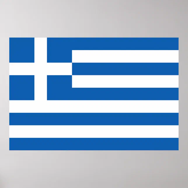 Greece flag Poster | Zazzle