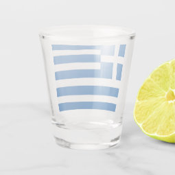 Greece Flag Shot Glass | Zazzle
