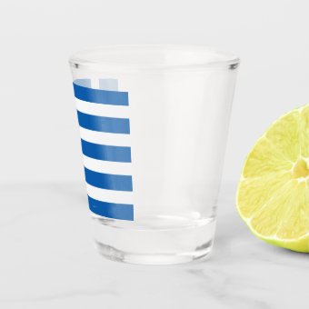 Greece Flag Shot Glass | Zazzle