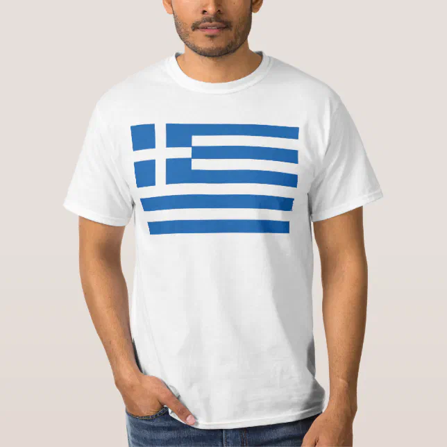 Greece Flag T-Shirt | Zazzle