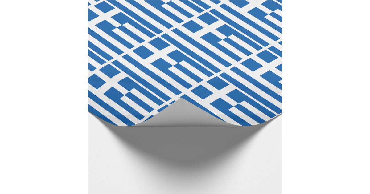Greece Flag Wrapping Paper | Zazzle