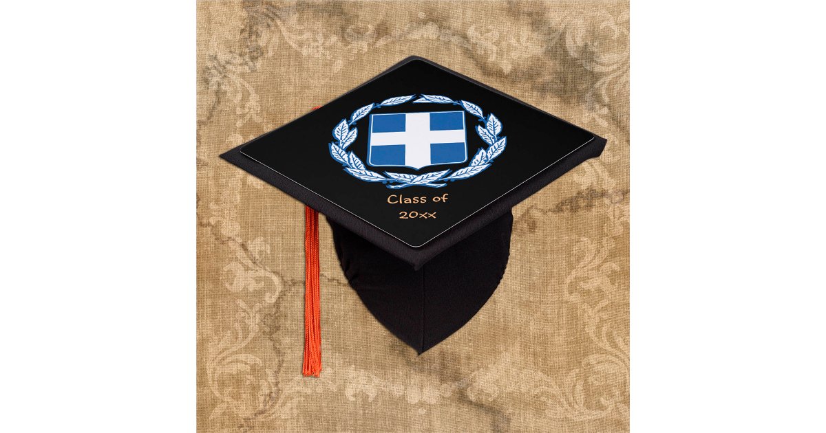 Greece Graduate, Greek students / University Graduation Cap Topper | Zazzle