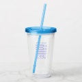 Greece Greek Flag Blue Personalization Acrylic Tumbler | Zazzle