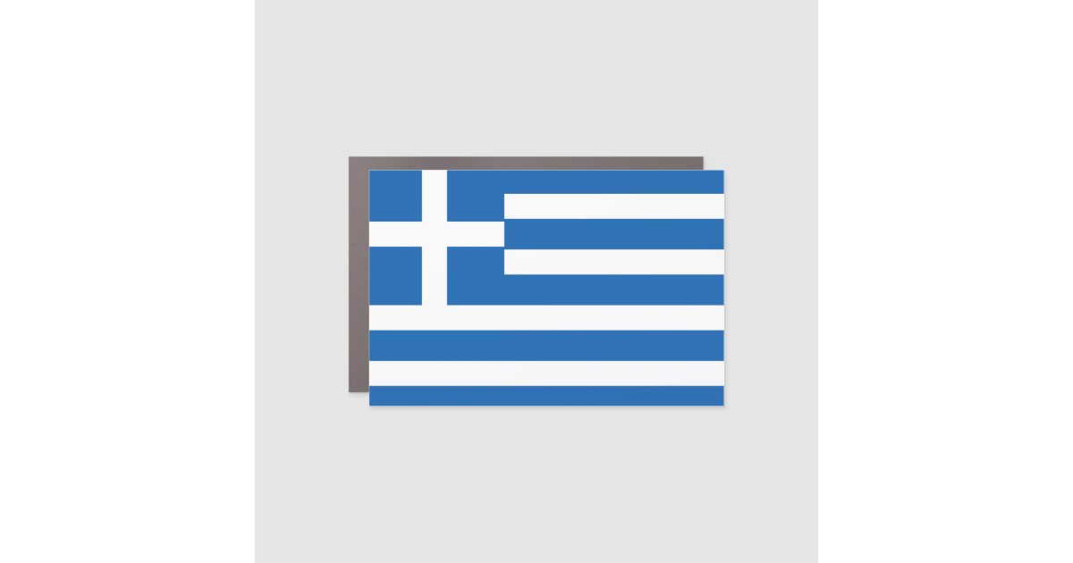 Greece (Greek) Flag Car Magnet | Zazzle