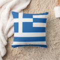 Greece (Greek) Flag Throw Pillow | Zazzle