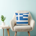 Greece (Greek) Flag Throw Pillow | Zazzle