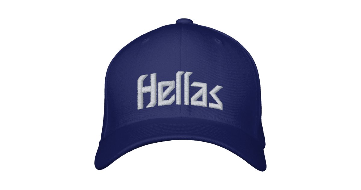 Greece - Hellas Embroidered Baseball Cap | Zazzle
