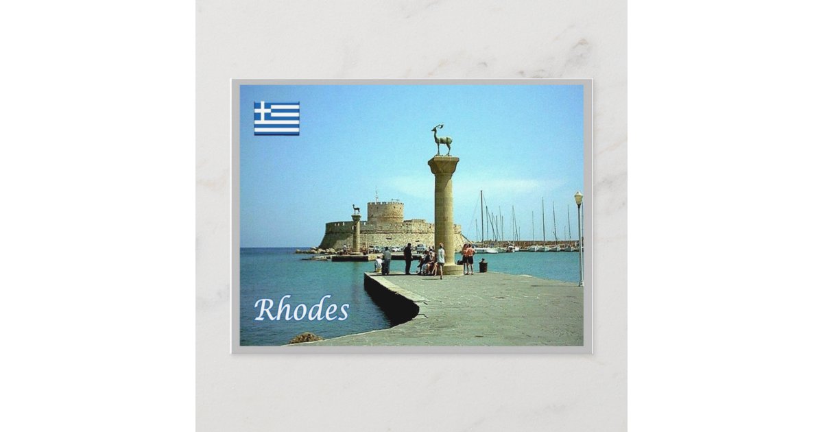 Greece - Rhodes - Postcard | Zazzle