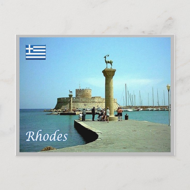 Greece - Rhodes - Postcard | Zazzle