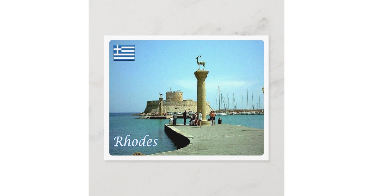 Greece - Rhodes - Postcard | Zazzle