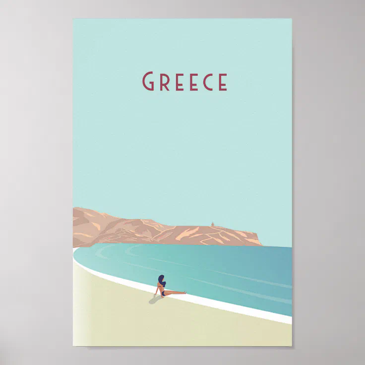 Greece vintage travel poster | Zazzle