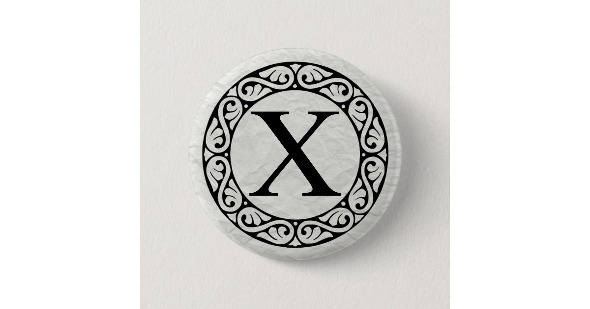 Greek Alphabet Letter Chi Pinback Button | Zazzle