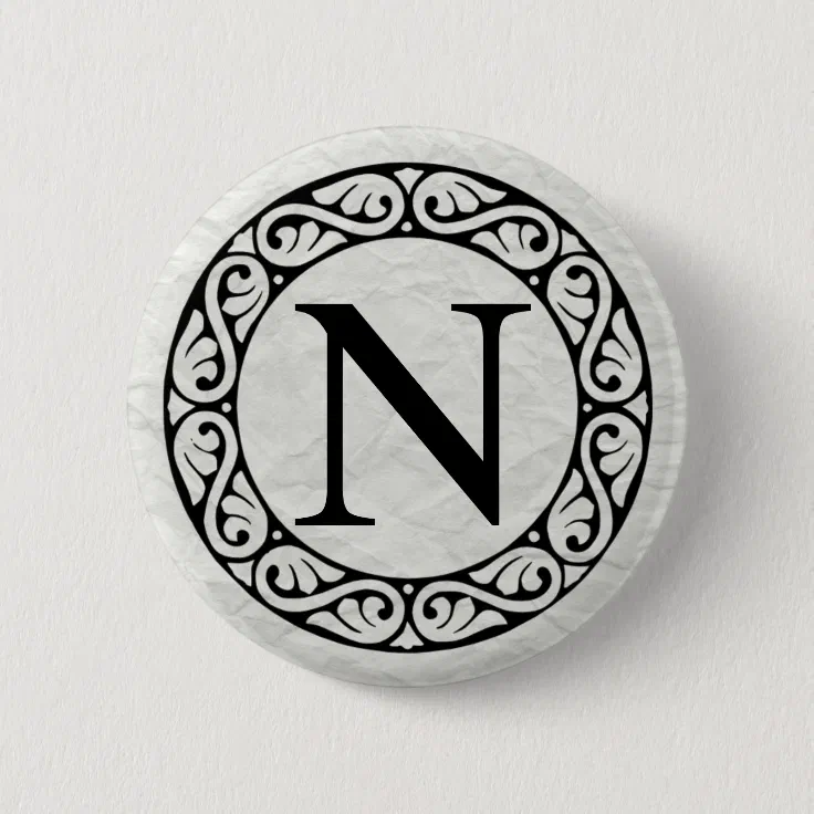 Greek Alphabet Letter Nu Pinback Button | Zazzle