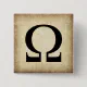 Greek Alphabet Letter Omega Button | Zazzle