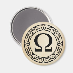 Greek Alphabet Letter Omega Magnet | Zazzle