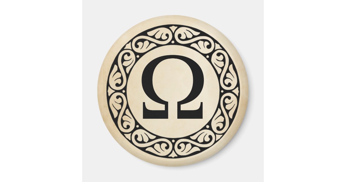 Greek Alphabet Letter Omega Magnet | Zazzle