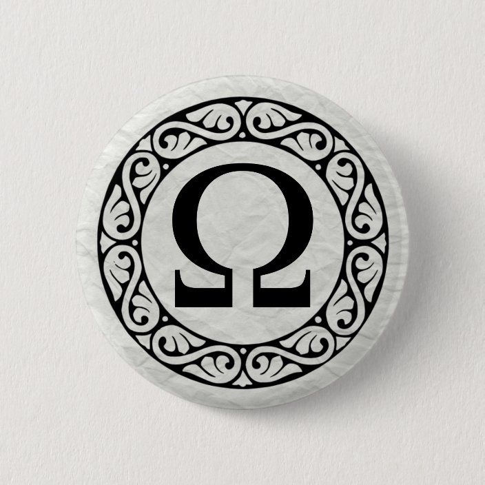 Greek Alphabet Letter Omega Pinback Button | Zazzle.com