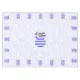 Greek Angel Gray Hair Dressed in Flag Tablecloth | Zazzle