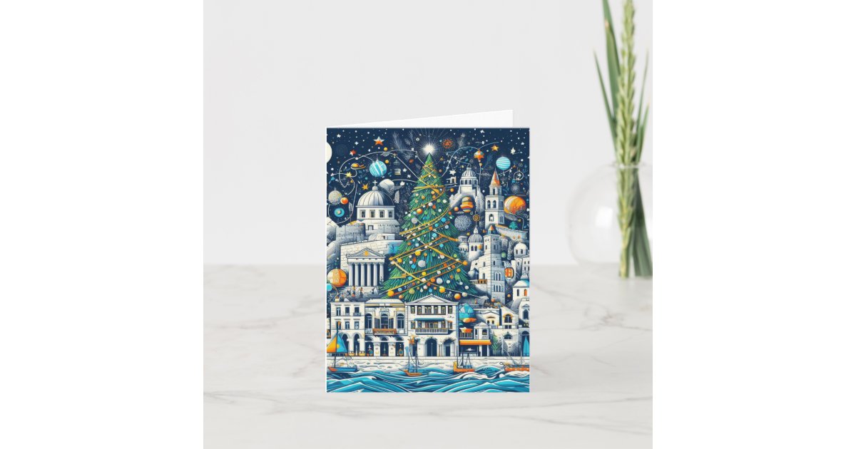 Greek Christmas Card | Zazzle