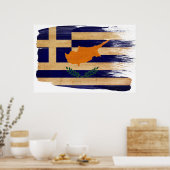 Greek Cyprus Flag Posters | Zazzle
