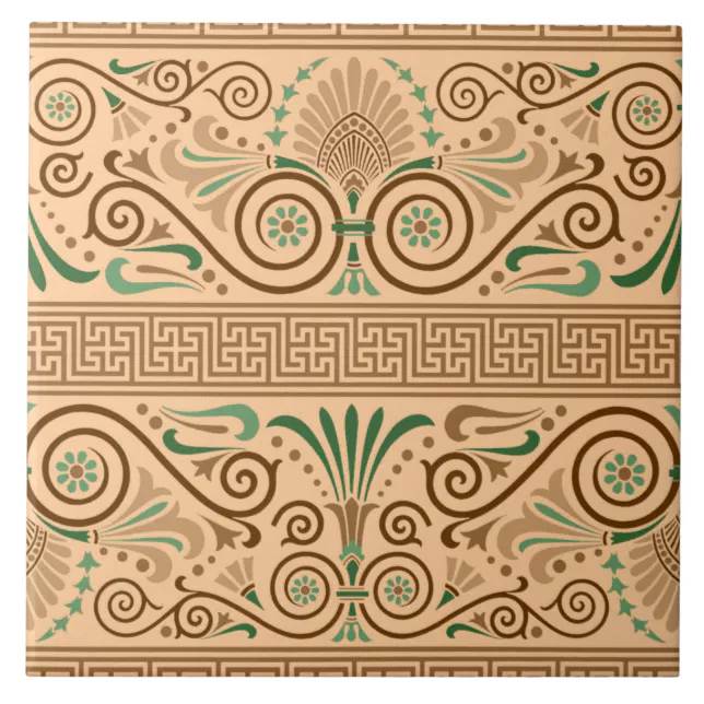 Greek Design Ceramic Tile | Zazzle