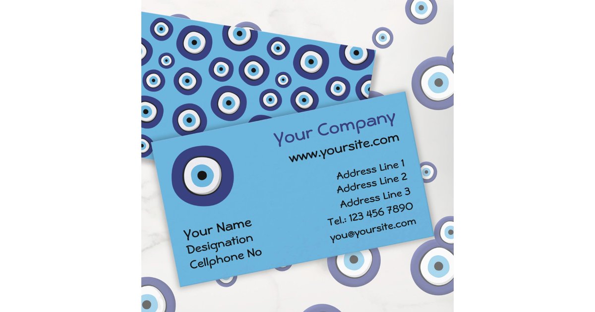 Greek Evil Eye Business Card | Zazzle