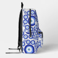 Greek Eye Good Luck Symbol Pattern Name Printed Backpack | Zazzle