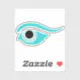 Greek Fishing Boat Eye, Protect From Evil Sticker | Zazzle