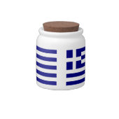 Greek Flag Candy Jar | Zazzle
