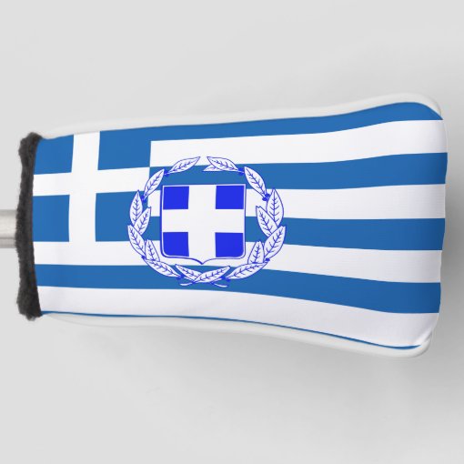 Greek flag golf head cover | Zazzle