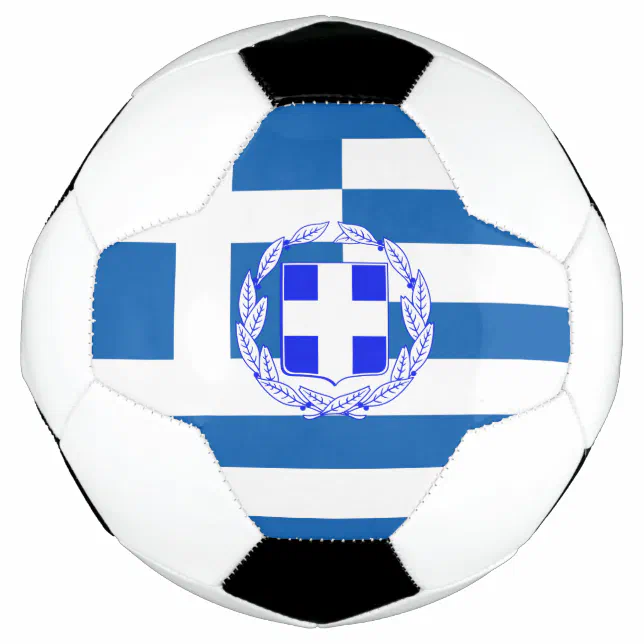 Greek flag soccer ball | Zazzle