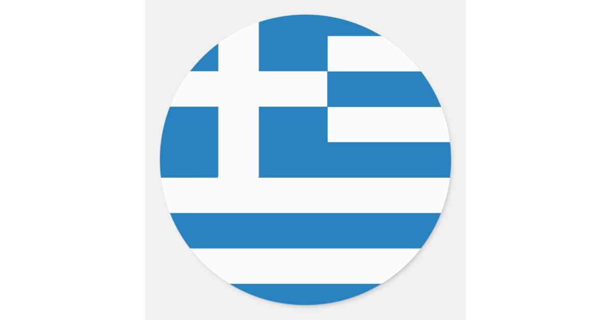 Greek Flag Sticker | Zazzle