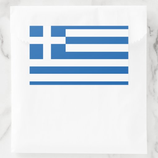Greek flag stickers | Zazzle