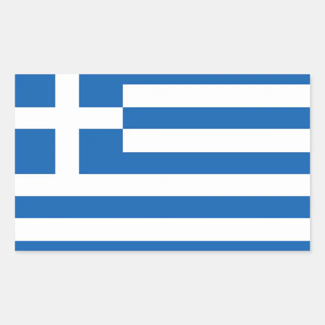 Greek flag stickers | Zazzle
