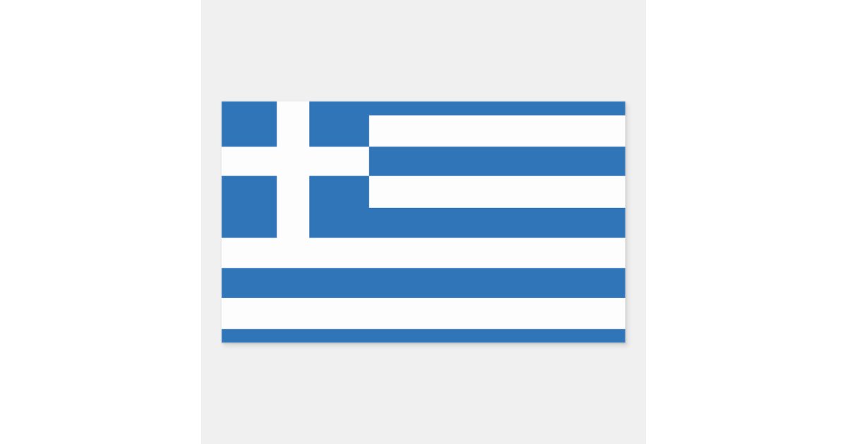Greek flag stickers | Zazzle
