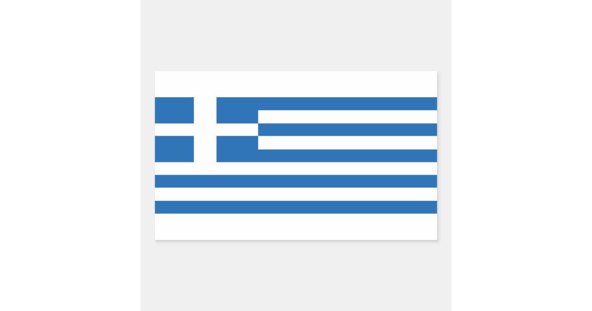 Greek flag stickers | Zazzle