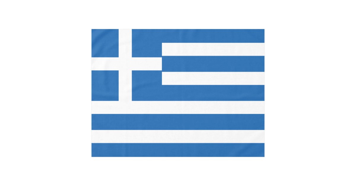 Greek Flag Tablecloth | Zazzle