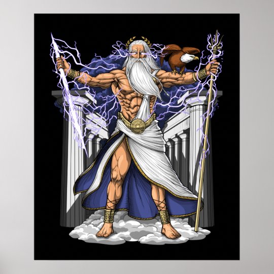 Greek God Zeus Poster | Zazzle.com