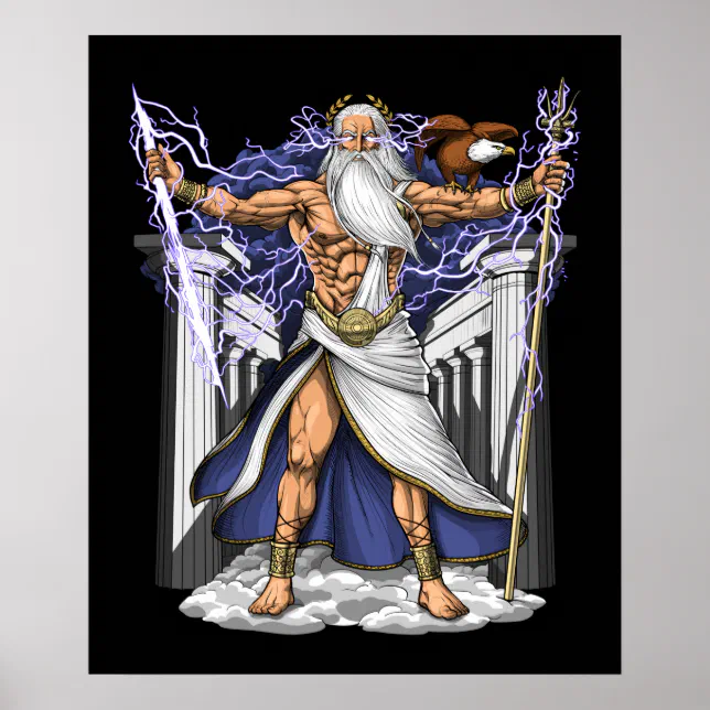 Greek God Zeus Poster | Zazzle
