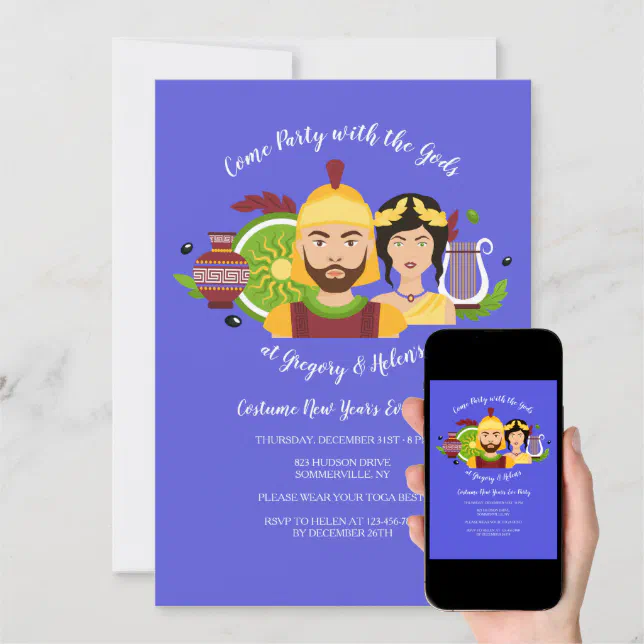 Greek Gods Invitation | Zazzle