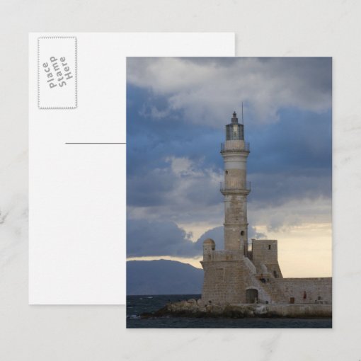 Greek Island of Crete and old town of Chania 2 Postcard | Zazzle