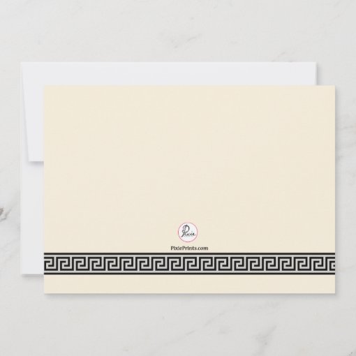 Greek Key Border Invitation | Zazzle
